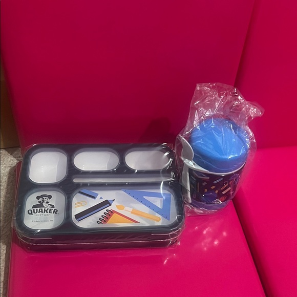 Quaker | Other | Quaker Oats Bento Lunch Box Thermal Jar Set School ...